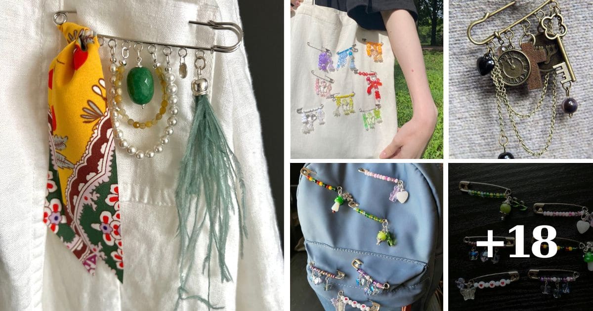 22 Pretty DIY Safety Pin Brooch Ideas for a Personalized Look