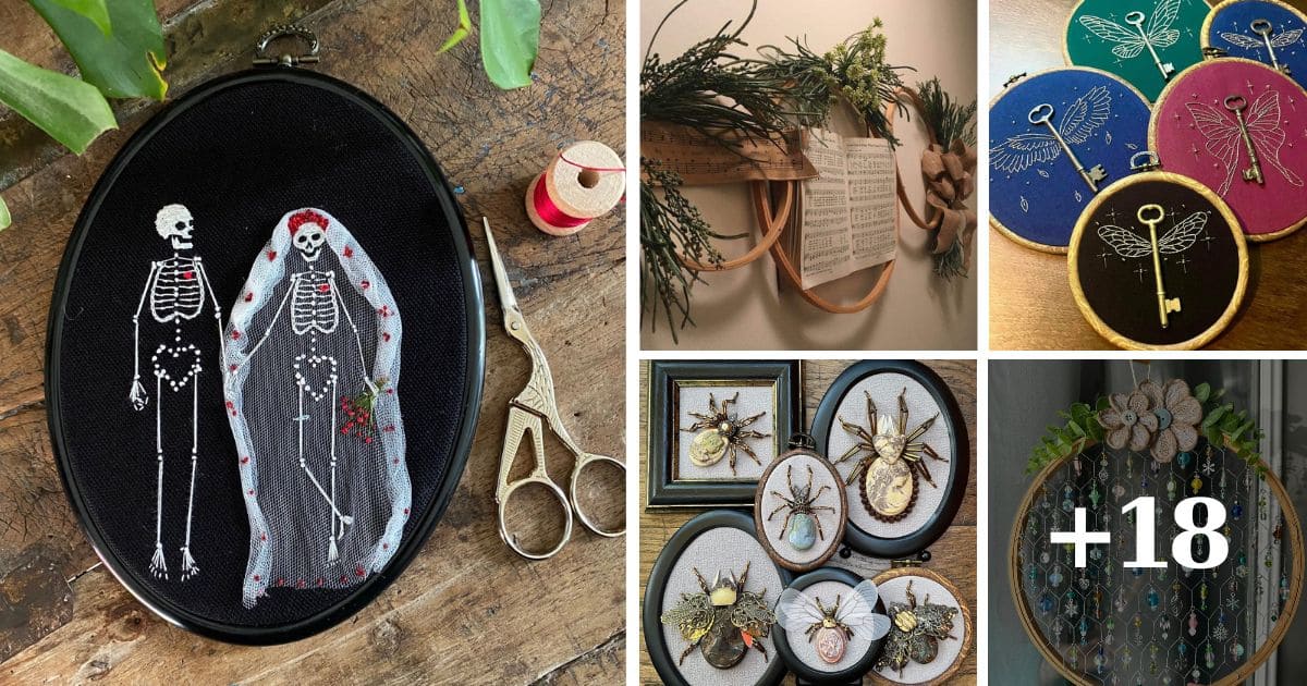 Here're 22 Beautiful DIY Embroidery Hoop Projects for Every Season