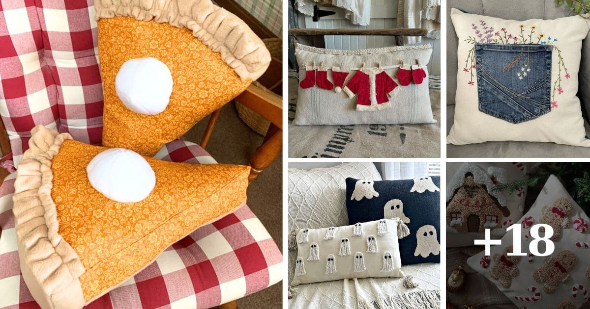 Here're 20 Beautiful Pillow Ideas to Make All Year Round
