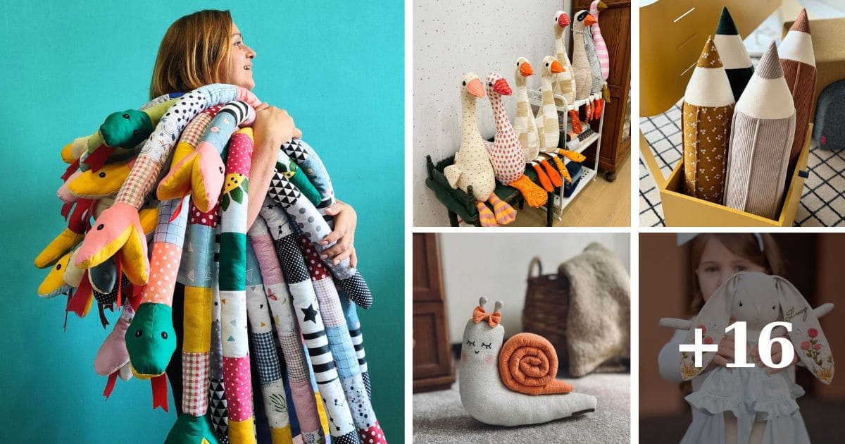 20 Fun & Cute Stuffed Sewing Toy Projects to Try