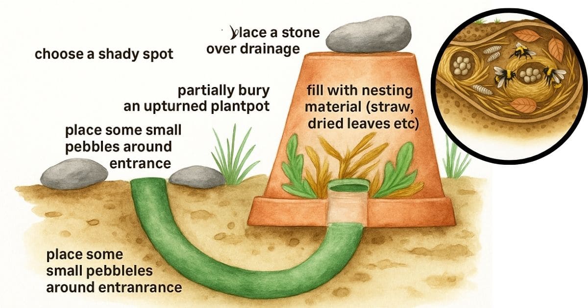 How to Build a Bumblebee Nest in Your Garden