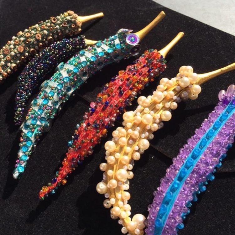 How to Craft Vibrant Beaded Okra Seahorses for Ocean-Inspired Decor