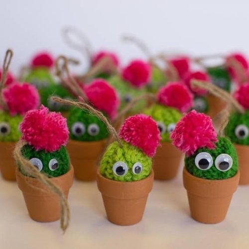 How to Make Pom-Pom Cacti That Never Need Watering