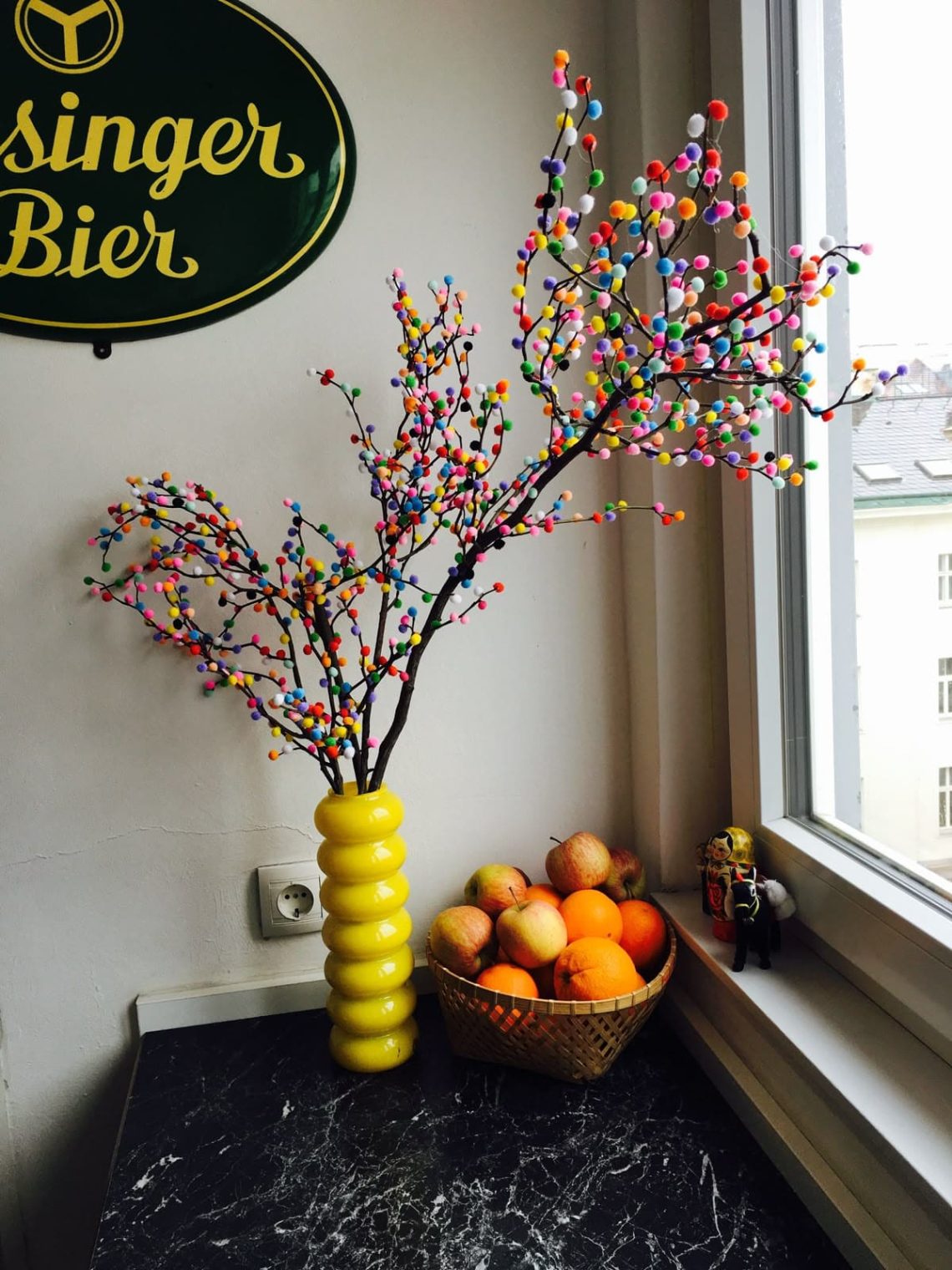How to Brighten Up Your Space with a DIY Pom-Pom Tree