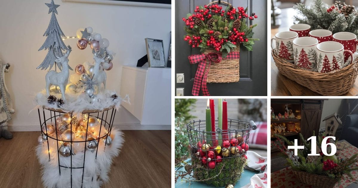 20 Beautiful Christmas Basket Decor Ideas You’ll Love