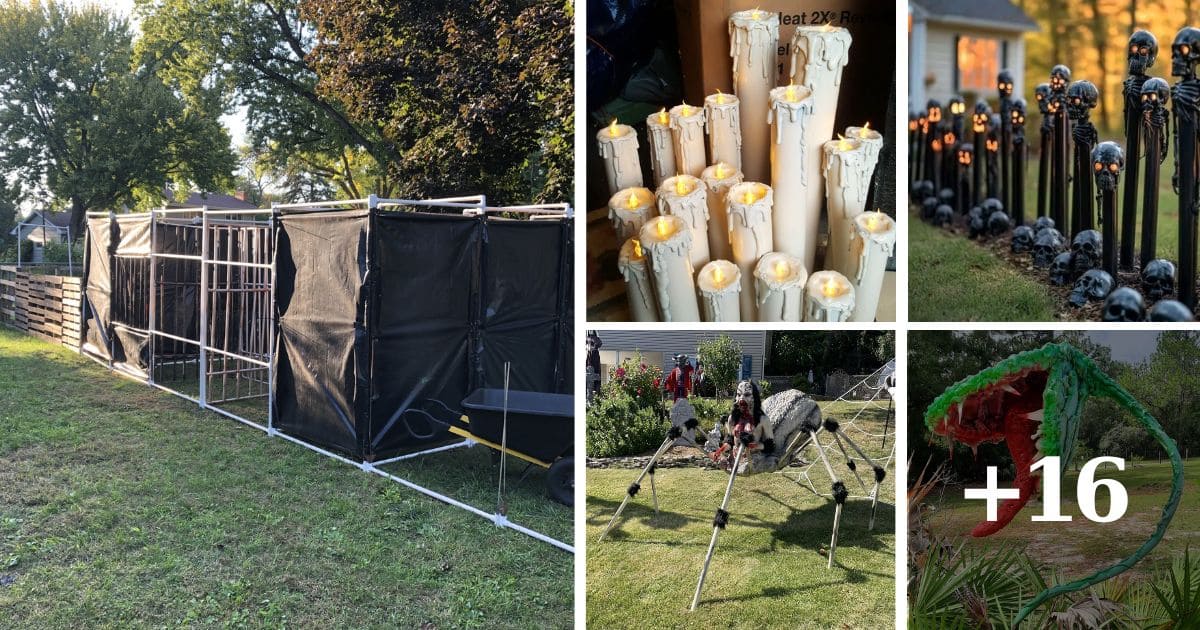20 Spooktacular Halloween Projects Made from PVC Pipes