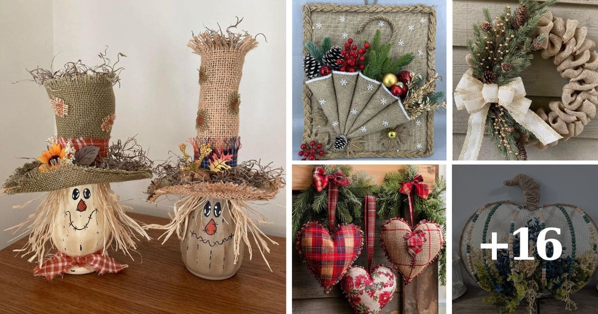 20 Creative Burlap Craft Ideas for Country-Style Decor