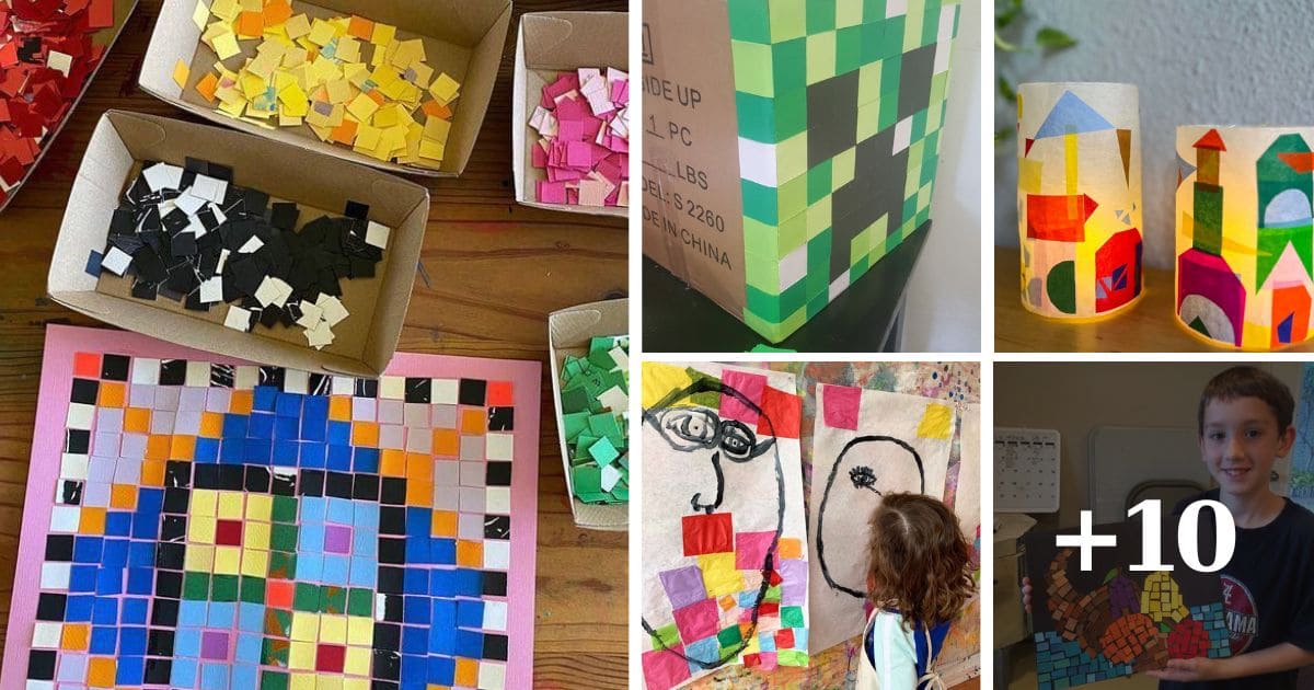 10+ Fun and Colorful Paper Mosaic Crafts for Creative Minds