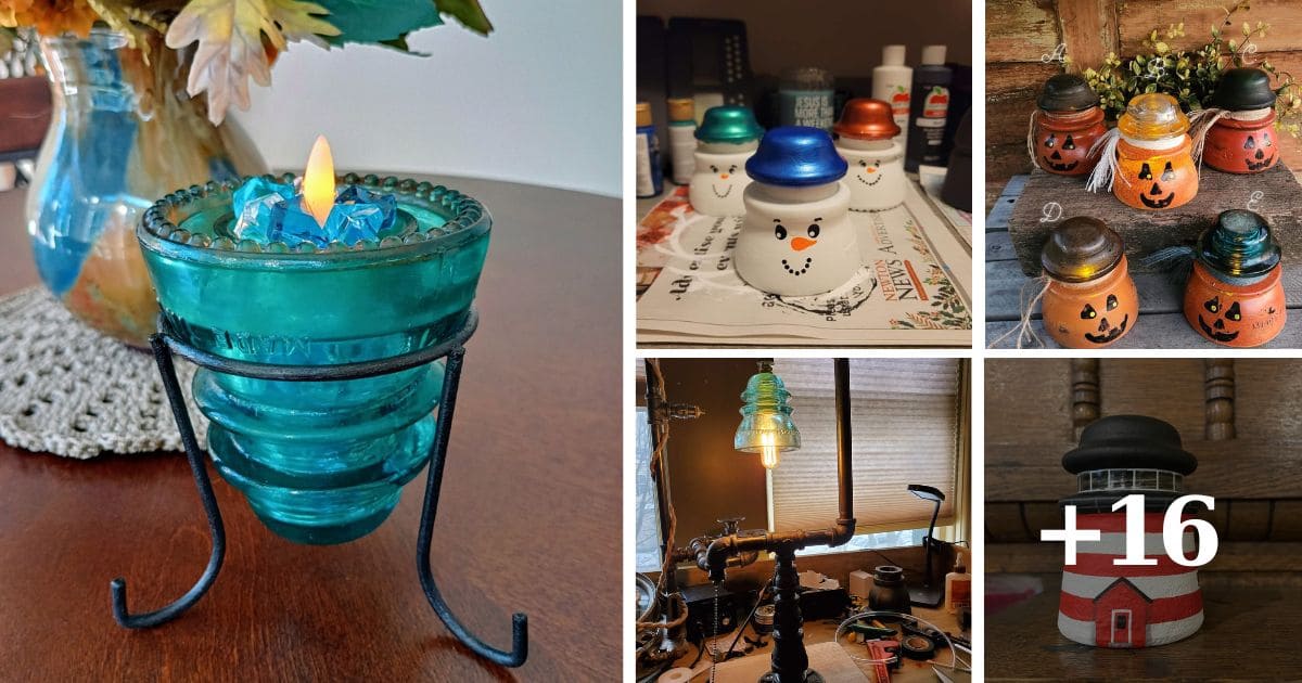 20 Brilliant Ways to Repurpose Old Glass Insulators