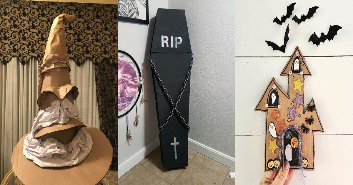20 DIY Halloween Cardboard Projects You Can Make on a Budget