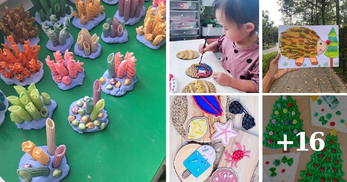 20 Fun and Easy Pasta Crafts for Kids and Adults Alike