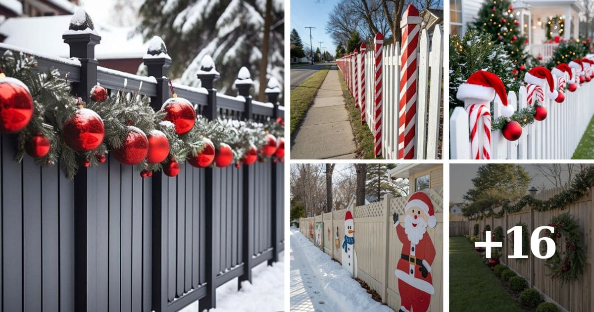 20 Christmas Fence Decor Ideas for a Festive Outdoor Makeover