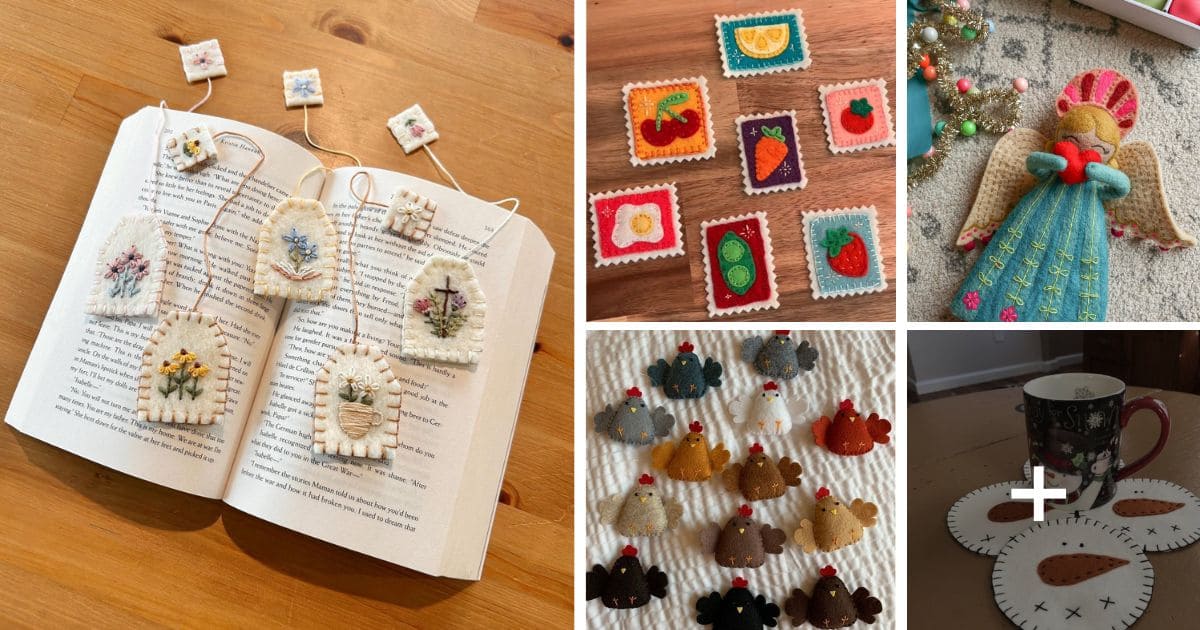 23 Soft and Simple Felt Craft Ideas for Relaxing DIY Projects